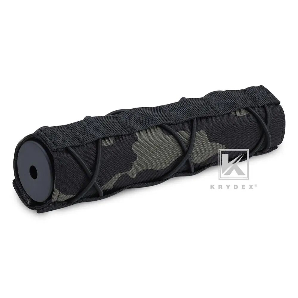 Защитный чехол для глушителя KRYDEX 18 см Для Surefire FA762K, тактический глушитель для стрельбы, нейлоновый защитный чехол для глушителя MCBK