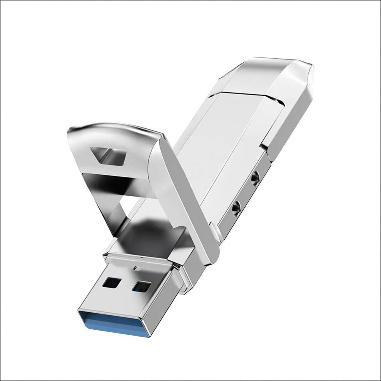 Кросс-бордер металлический диск SSD высокоскоростная USB флешка большой емкости 128 ГБ USB флешка для мобильного телефона USB 3.2 с двойным интерфейсом твердотельный USB флешка