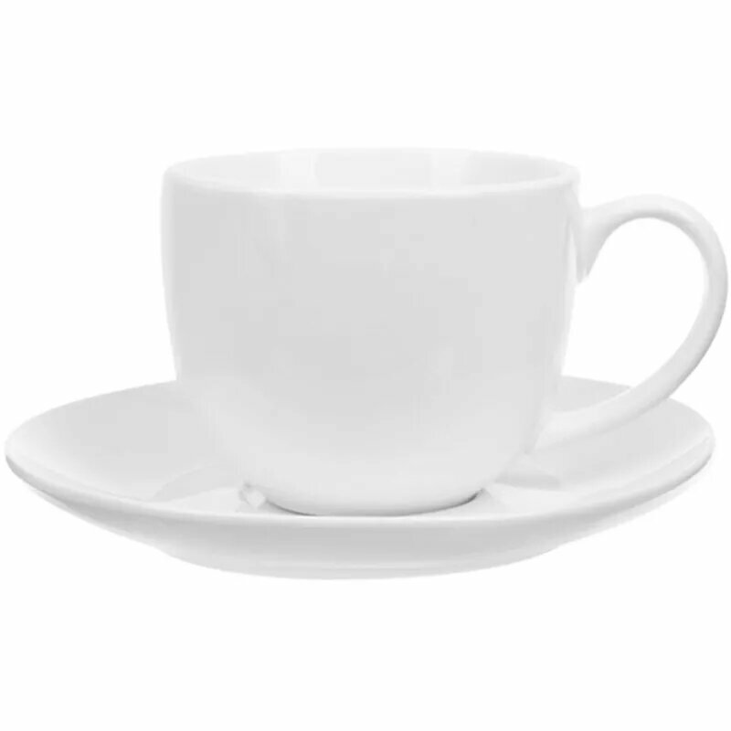 Чайная пара Tvist Ivory фарфор 250мл белый фк4015