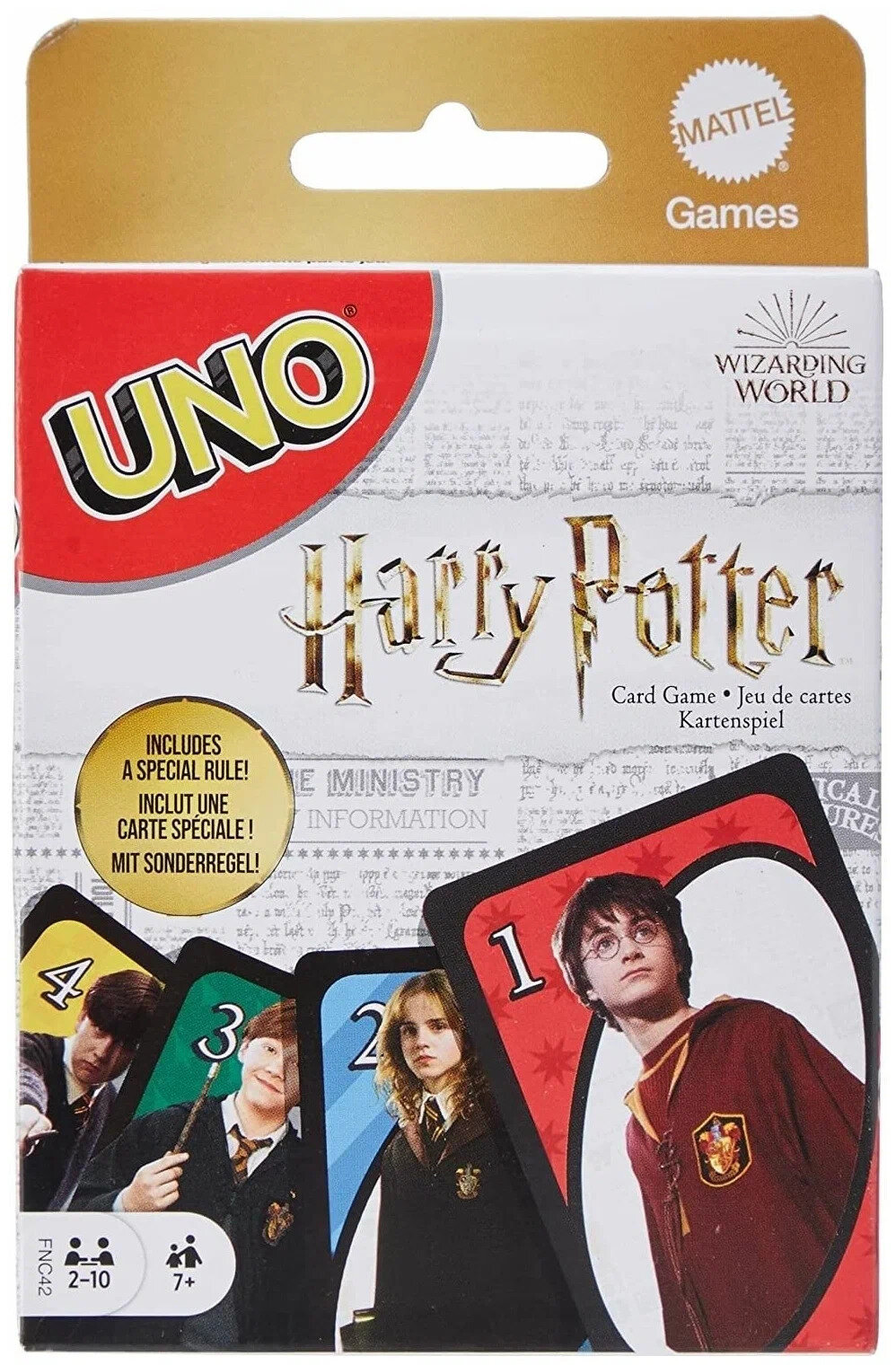 Игральные Карты Уно Гарри Поттер (UNO Harry Potter Card Game Movie-Themed Deck with 112 Cards)