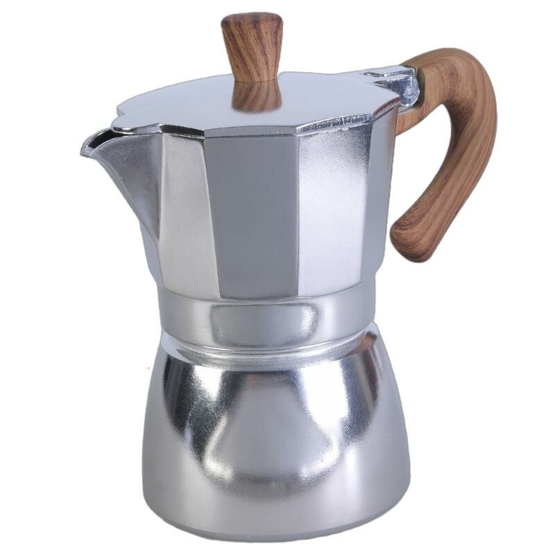 Кофейник эспрессо 150/300 мл, Серебро - 150ml