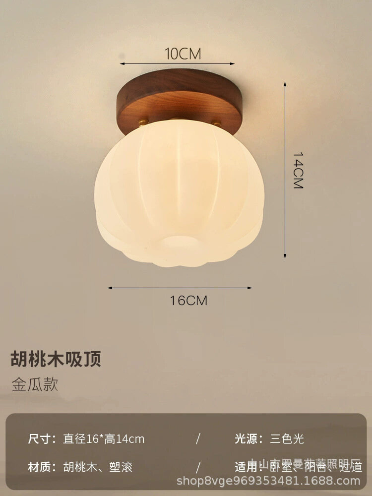 Светильник для коридора, светильник для прохода, светильник в стиле роскошного ореха и латуни, китайский стиль, потолочный светильник, ретро стиль ваби-саби, светильник для прихожей, коридора, балкона