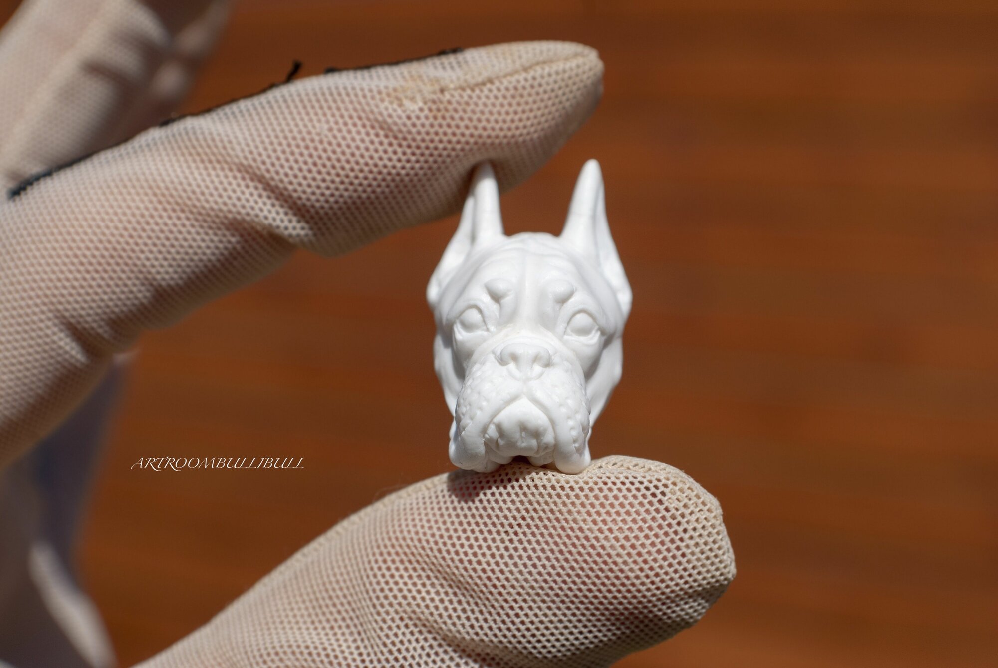 Авторский силиконовый молд Боксер (микро) — форма для эпоксидной смолы, гипса, мыла, полимерной глины