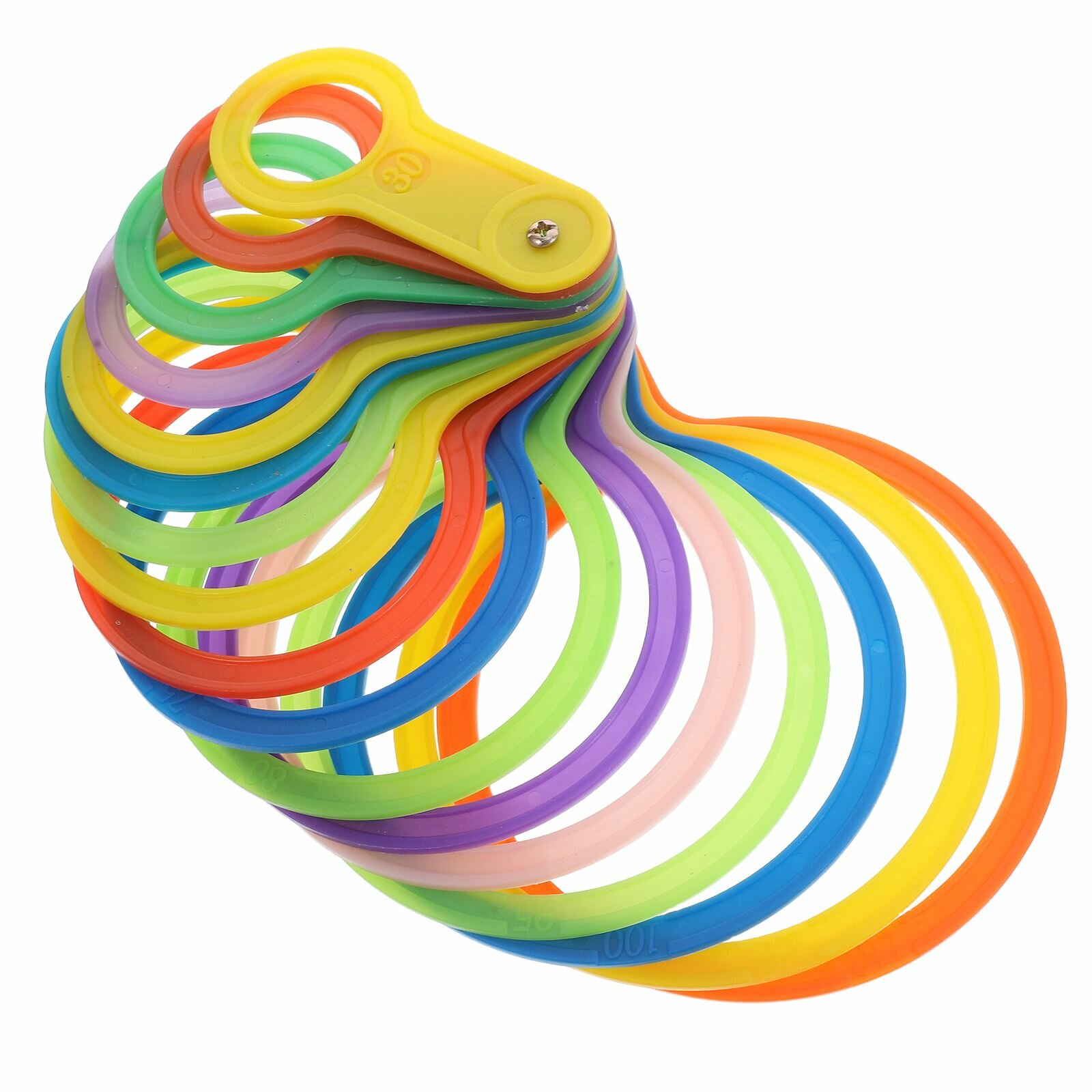 Пластиковое измерительное кольцо для фруктов, калибр для определения размера овощей и фруктов