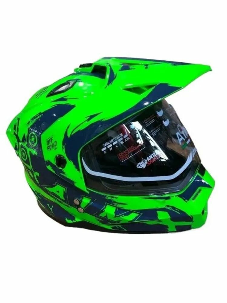 Шлем детский AiM JK802Y Green/Blue, Y/S