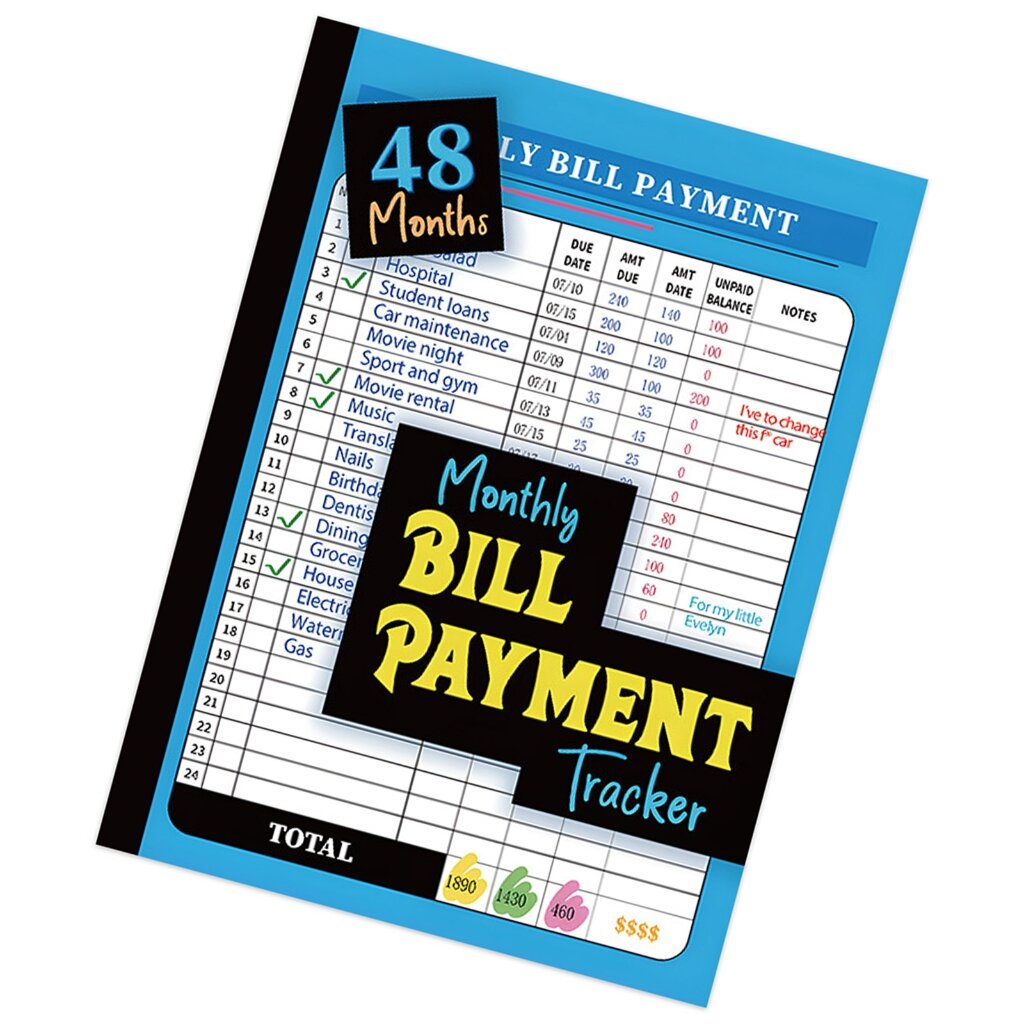 Финансовый Планировщик Из Устойчивой К Разрыву бумаги С Выделенными Разделами Для Доходов и расходов, Эргономичный Блокнот-Органайзер Для счетов