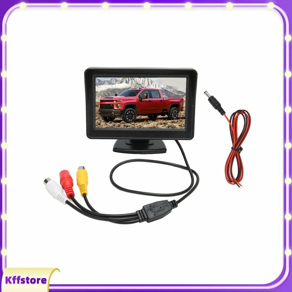 Монитор резервного копирования 4.3 дюйма ЖК, поворотный дисплей, 12В, для автомобиля, грузовика, RV, минивэна