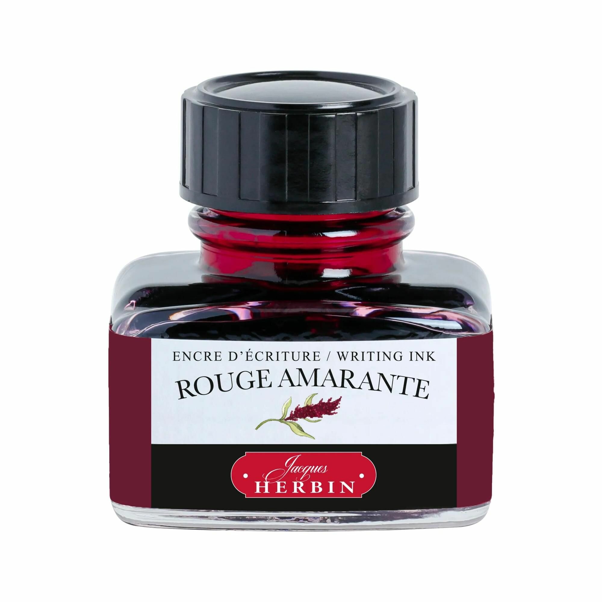Чернила в банке Herbin, 30 мл, Rouge Amarante Темно-розовый