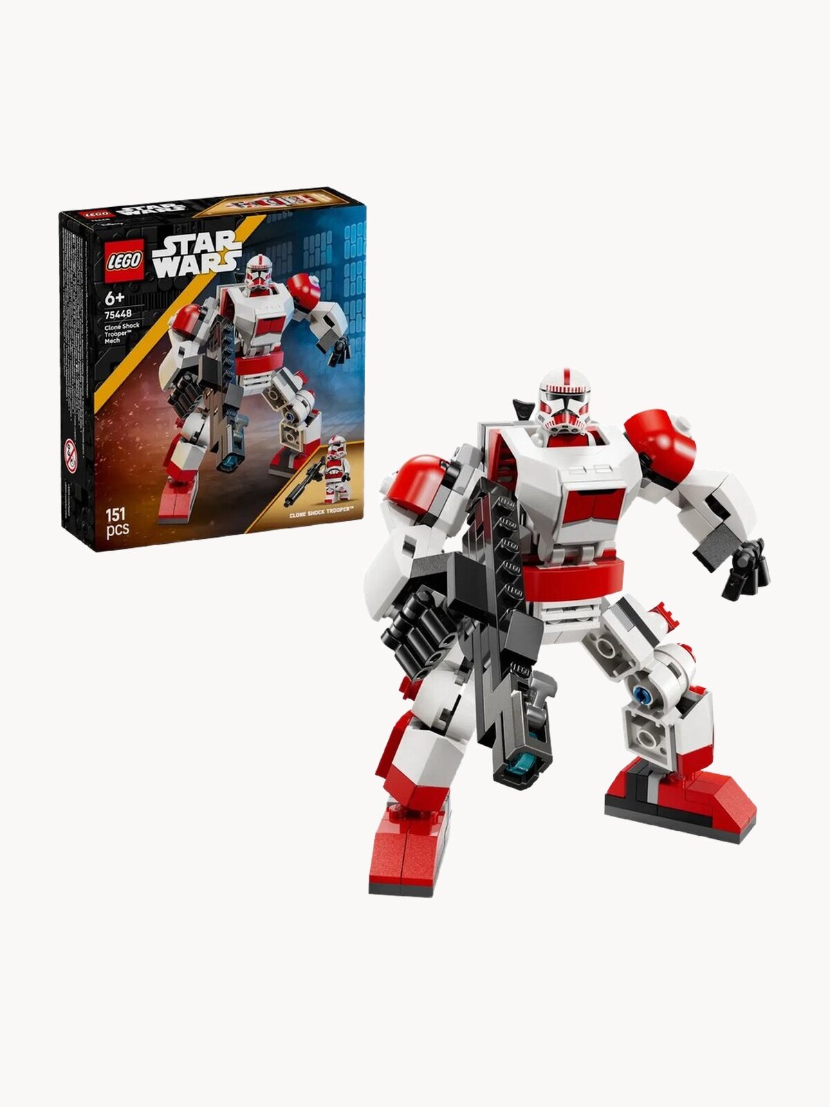 Конструктор LEGO Star Wars 75448 Боевой робот-клон-штурмовик, 151 дет.