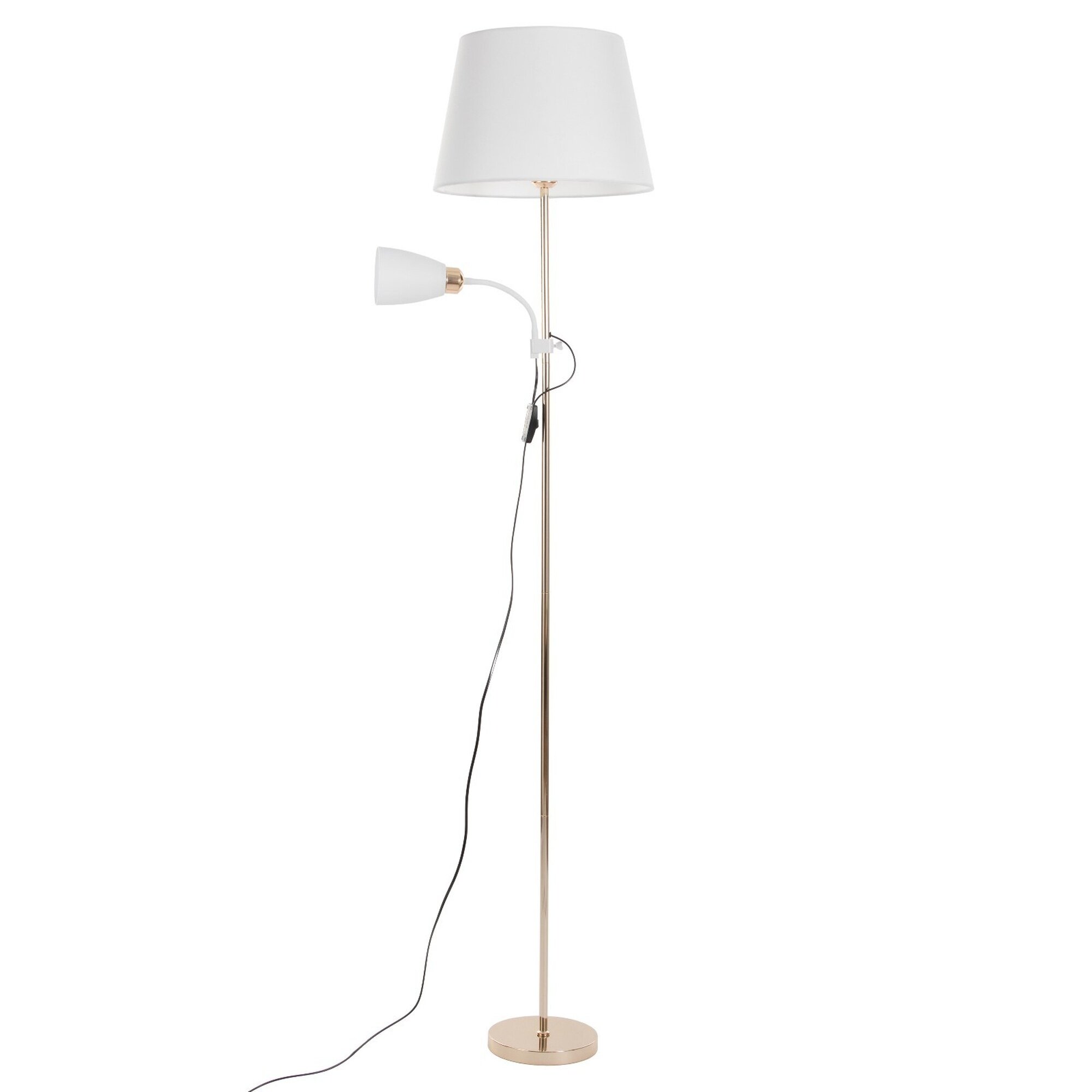 Торшер BayerLux 19030/2GD, E27, 40 Вт, золотой, 41x41x180 см