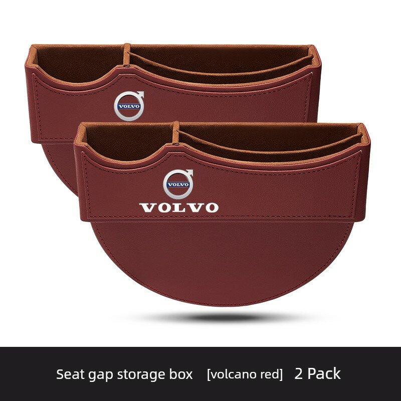 Автомобильный органайзер для сиденья Volvo Volcanic Red, 2 комплекта для водительского и пассажирского мест -