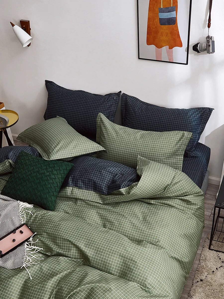 Постельное белье 1.5 хлопок наволочки 50х70 Twill