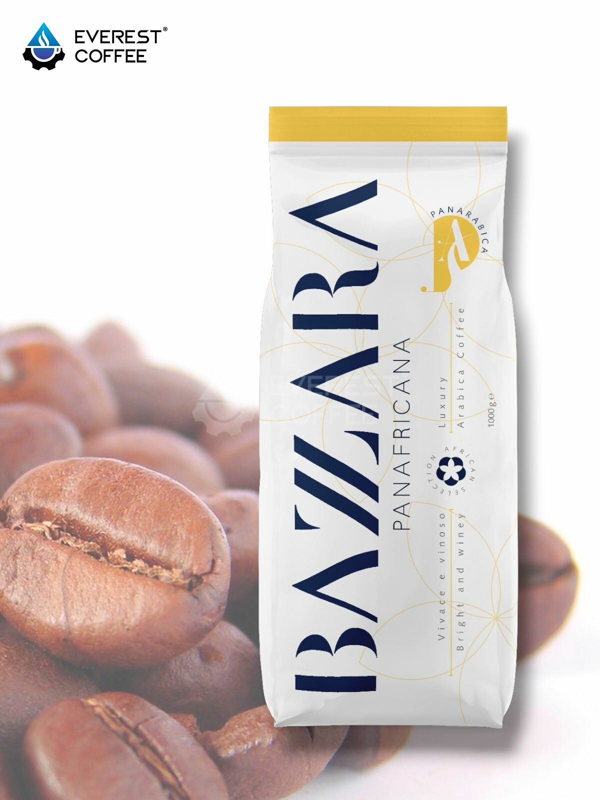 Кофе в зернах Bazzara Panafricana 1кг