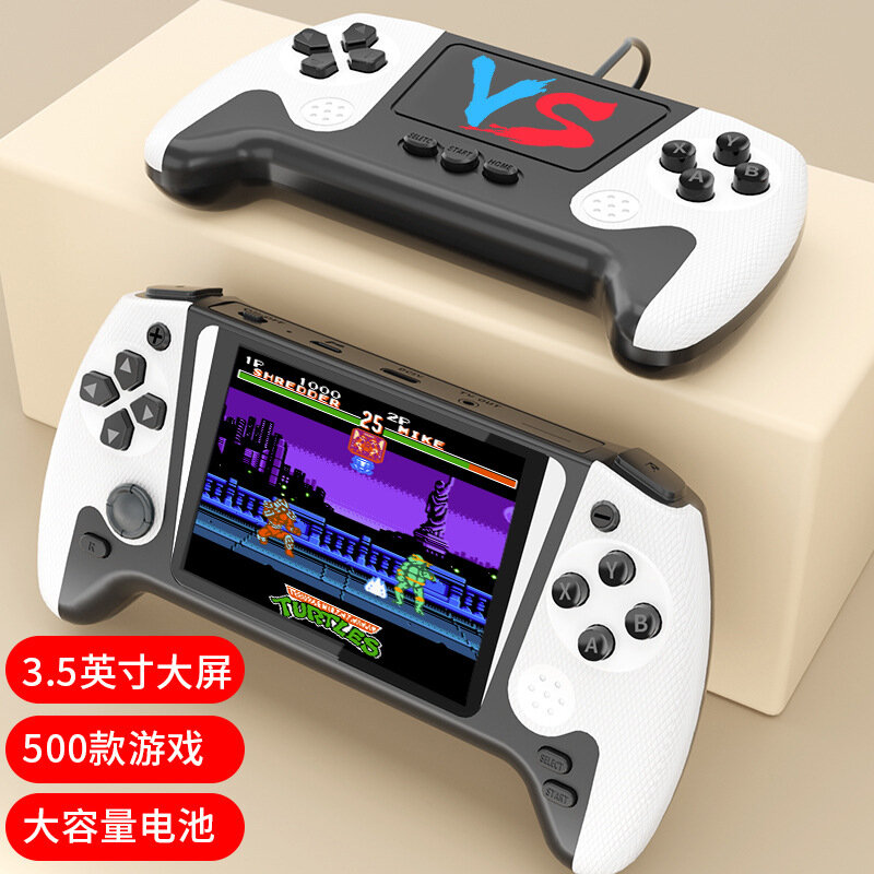 Новая портативная игровая консоль Q21 500 в 1, детская ностальгическая классика, большой экран, горизонтальный экран, игра для двух игроков