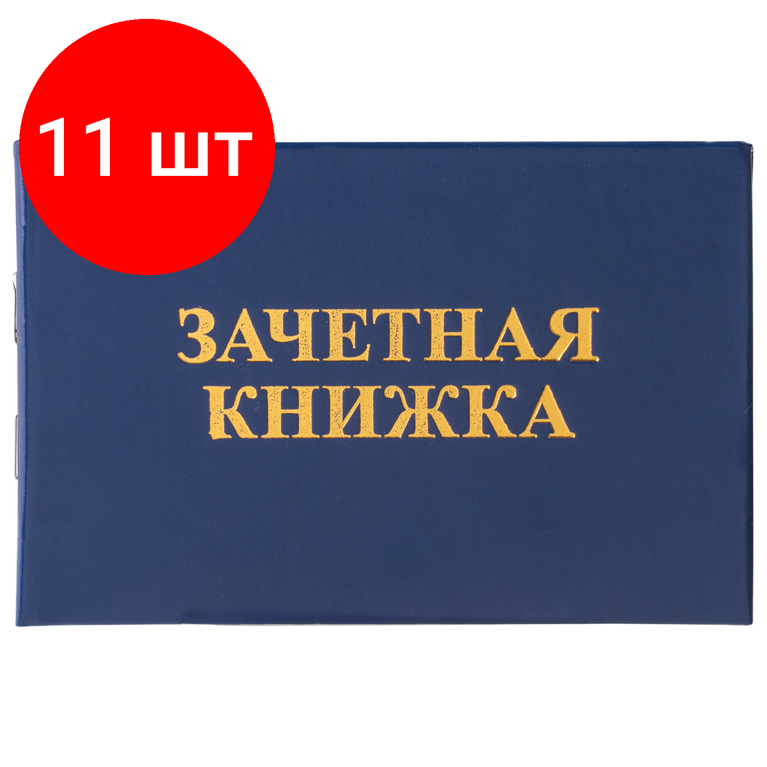 Комплект 11 шт, Бланк документа "Зачетная книжка для среднего профессионального образования", 101х138 мм, STAFF, 129142