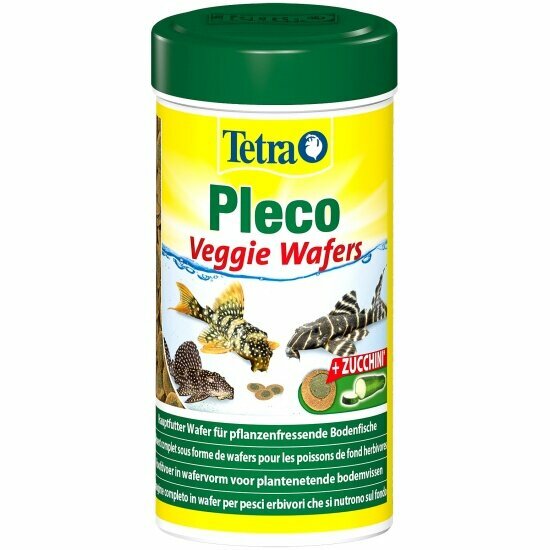 Корм для травоядных сомиков Tetra Pleco Veggie Wafers 100 мл