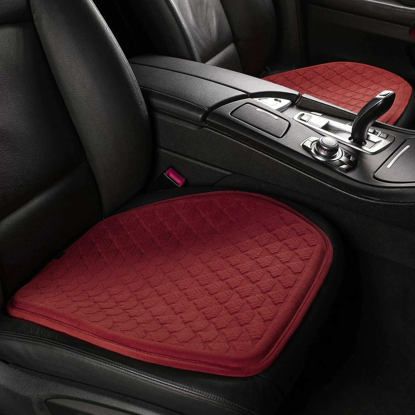 Зимняя утолщенная нескользящая накидка на автомобильное сиденье, фланелевая теплая подушка для сиденья, вентилируемая