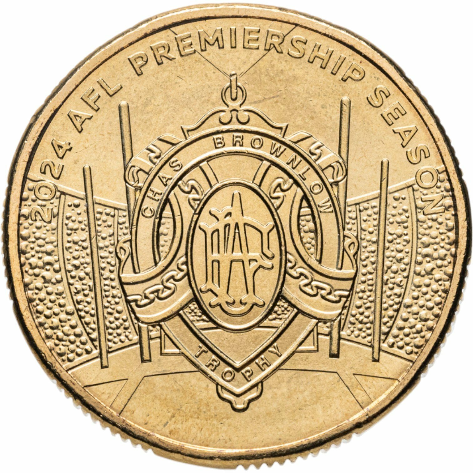 Австралия 1 доллар dollar 2024 "Австралийская футбольная лигаAFL Premiership", Алюминиевая бронза, в сохранности UNC