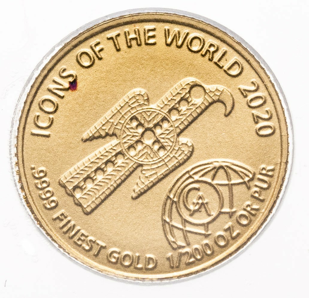 Руанда 10 франков 2020 Немецкий музей, Золото, в сохранности UNC