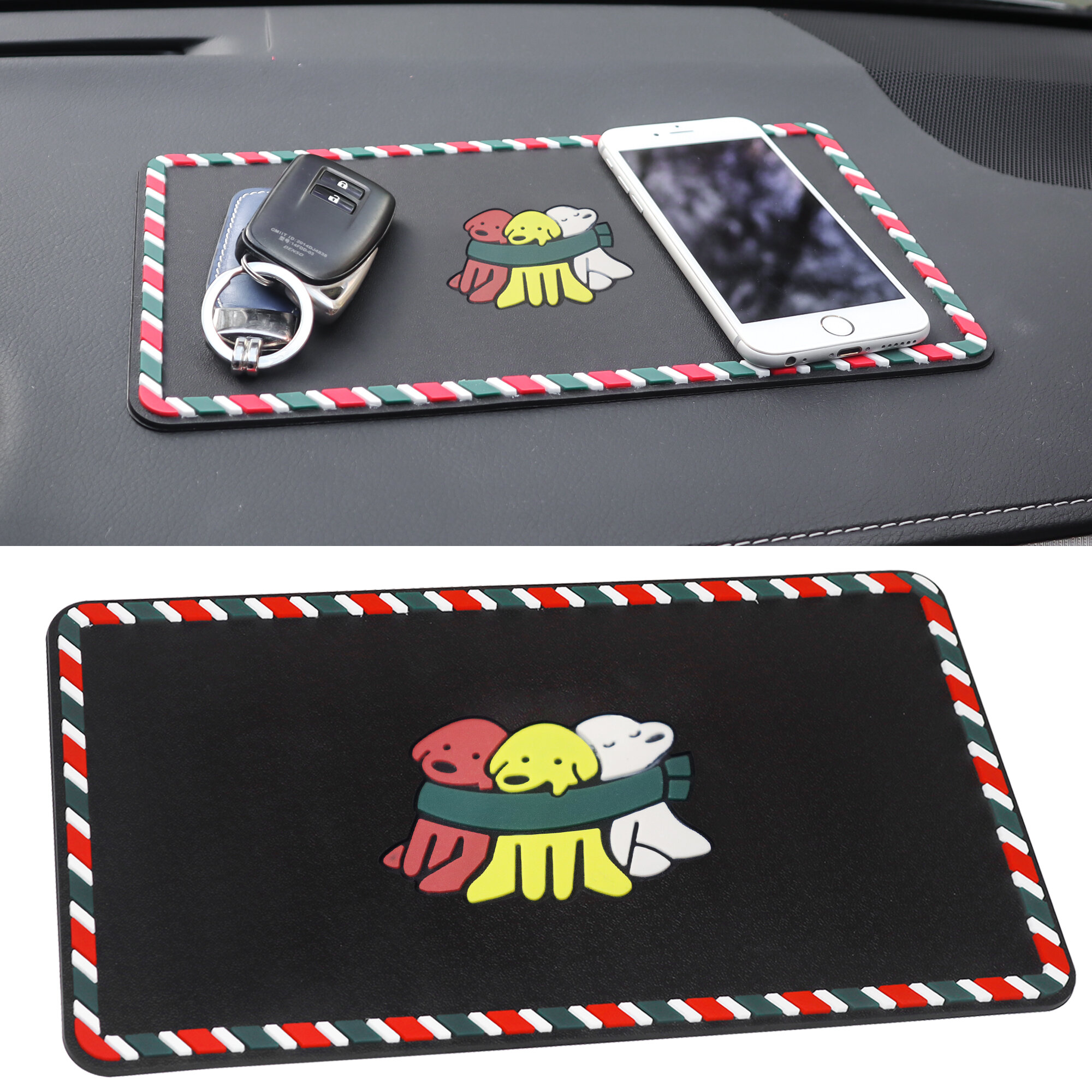 Противоскользящий коврик на приборную панель в автомобиль, коврик для телефона, для автомобильных принадлежностей