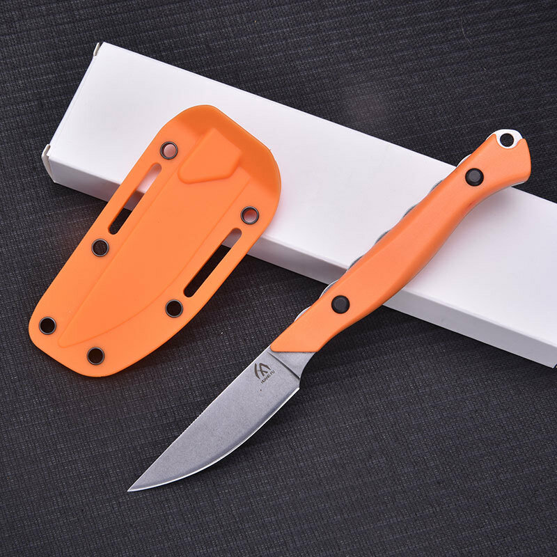 Маленький прямой нож в форме бабочки для кемпинга на открытом воздухе, портативный нож для безопасности и выживания, интегрированный нож из драконьего кости, портативный домашний фруктовый нож