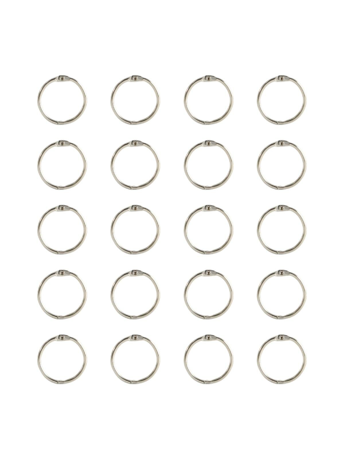 20 Шт Кольца Для Книг Связующие Кольца Металлические Вкладыши Соединители Брелоки для Бумаги