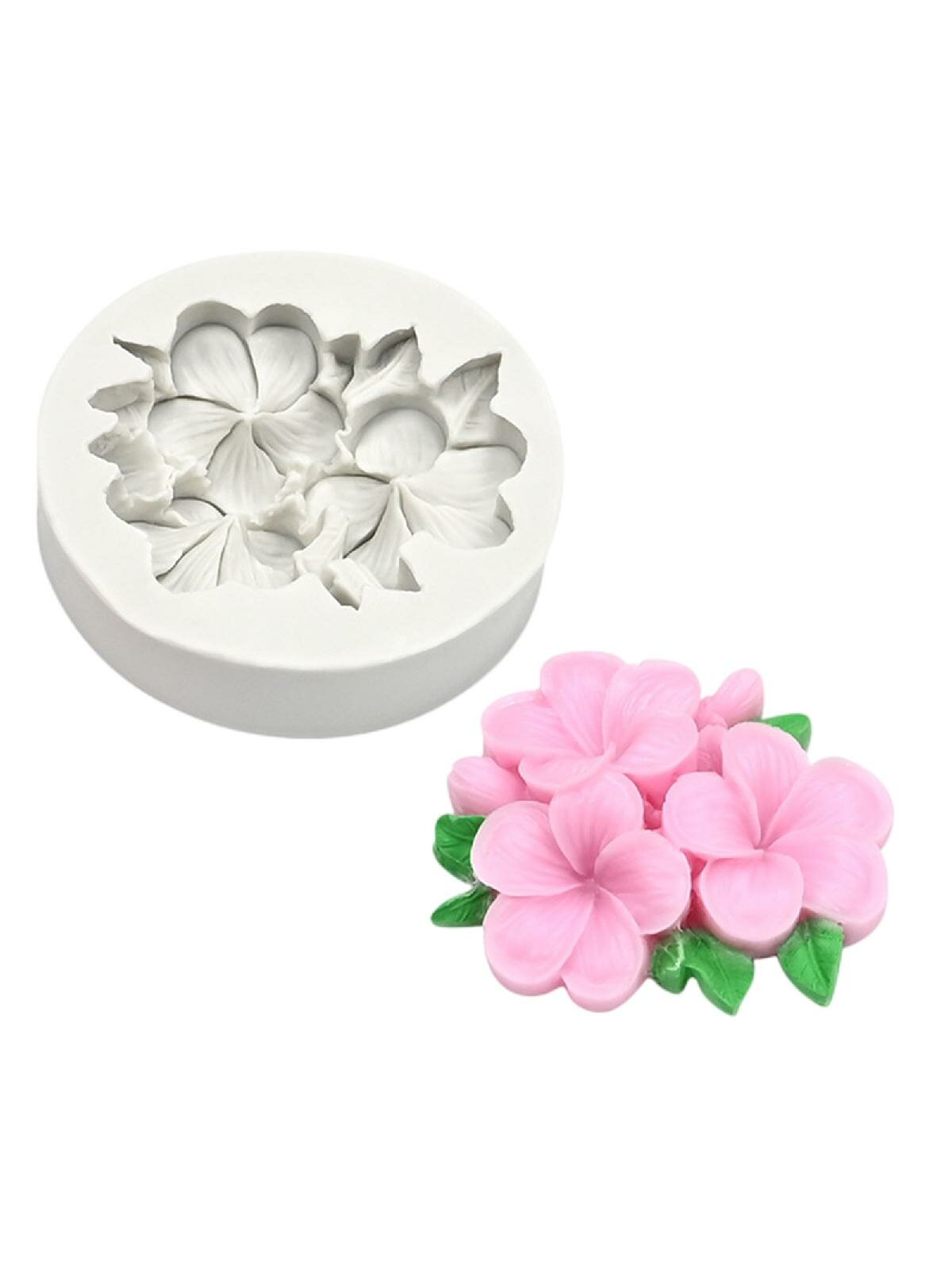 Силиконовые формы для помадки в форме цветка, силиконовые формы для 3D цветочных свечей