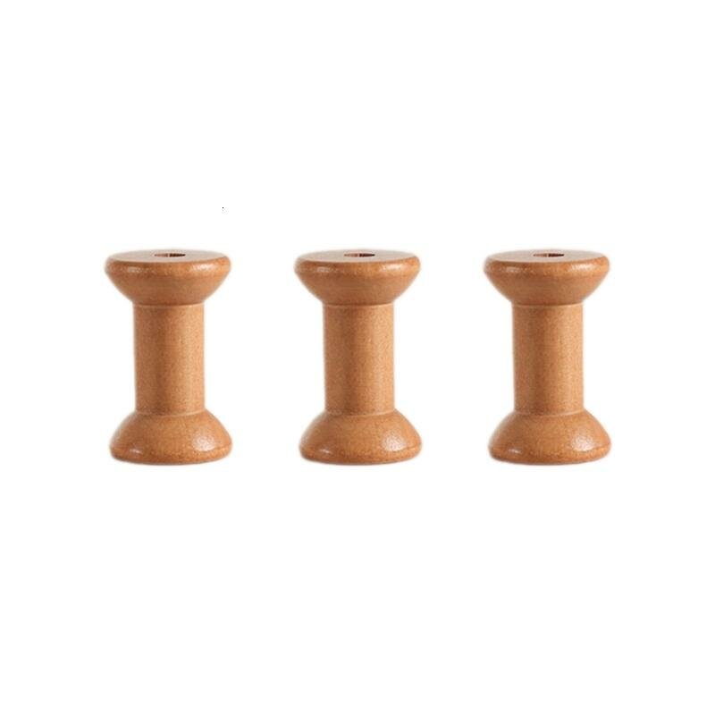 Деревянные катушки для ниток, Ретро-цвет - маленький