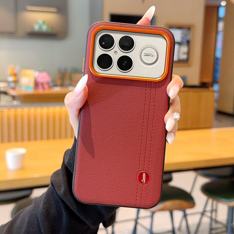 Чехол Для Poco F8 Ultra/Сяоми Поко F8 ультра, soft touch, чехол-кардиомонитор, искусственная кожа, поликарбонат (PC), защита камеры, ударопрочный, усиленные углы, Xiaomi, Poco F8 Ultra, red,