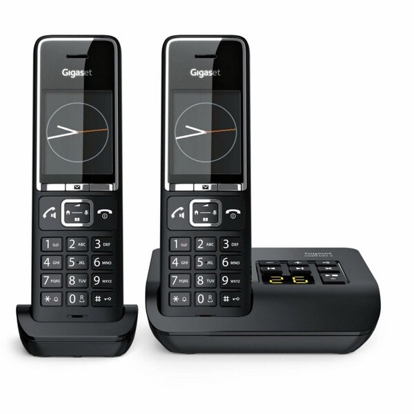 Радиотелефон Gigaset Comfort 550A DUO цвчёрный, автоответчик, 2 трубки
