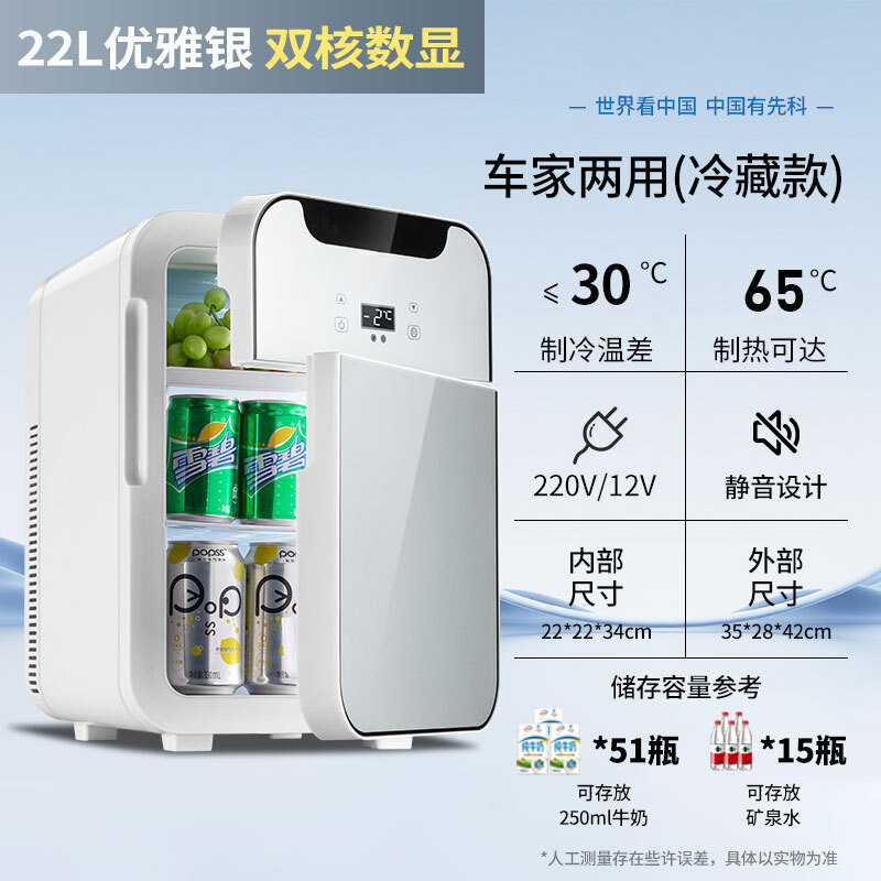 Мини-холодильник SAST, маленький бытовой холодильник для общежития, автомобильный холодильник, мини-холодильник для студентов, маленький морозильник, охлаждаемый морозильник 20 л