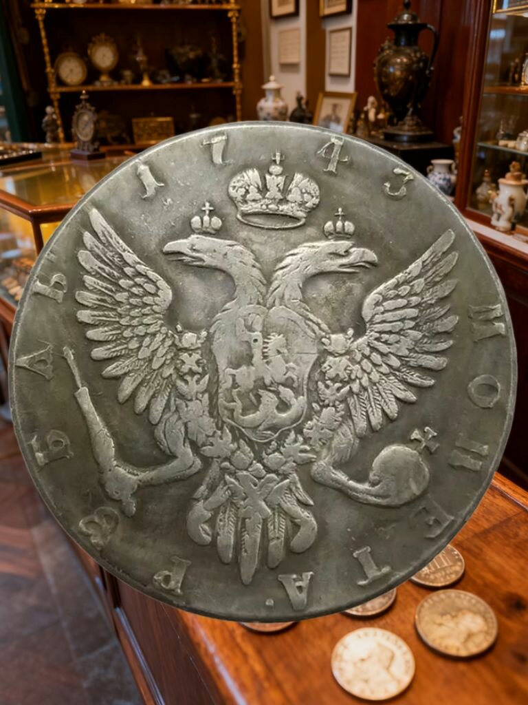 Монеты/Старинная русская монета 1743 года