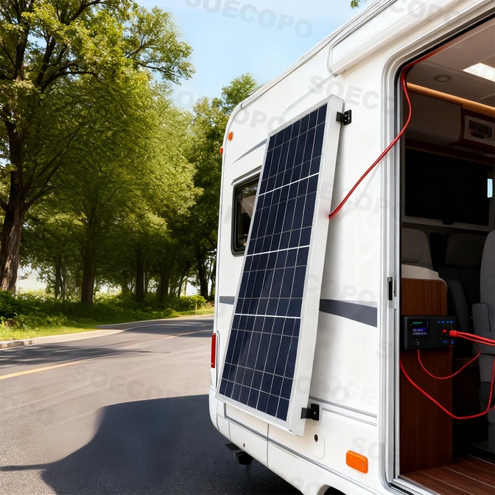 Солнечная панель SOECOPO 100 Вт, 2 шт. с контроллером 60A — фото 1