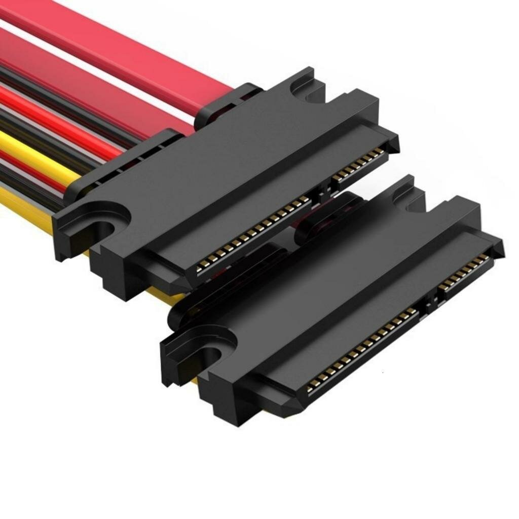 Кабель SATA 22Pin, удлинитель, разъем SATA, 0.3m