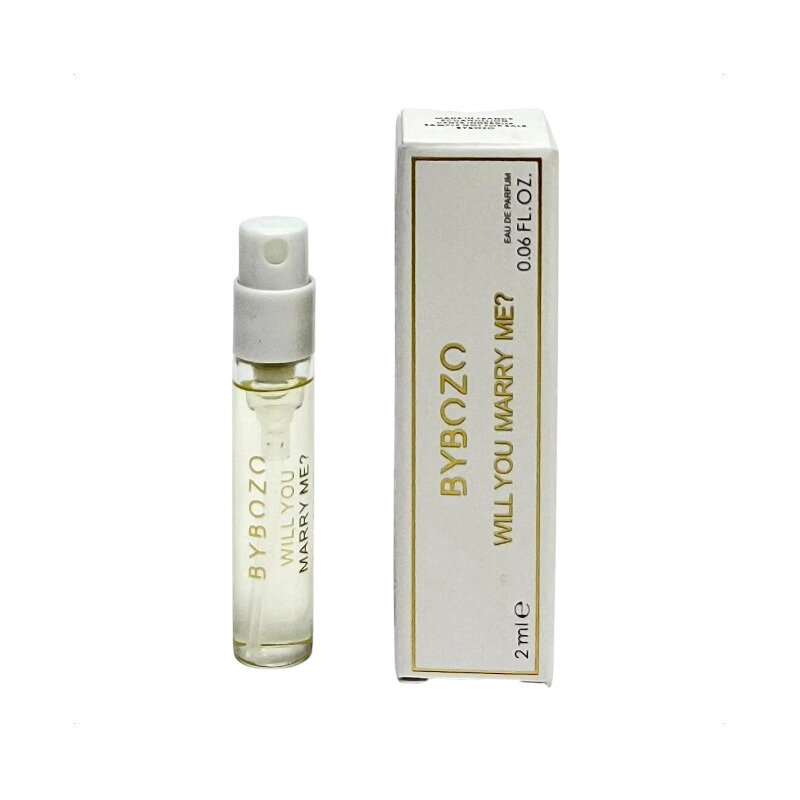 Парфюмерная вода Bybozo Will You Marry Me миниатюра 2 мл / Пробник духов Байбозо Вилл Ю Мэрри Ми