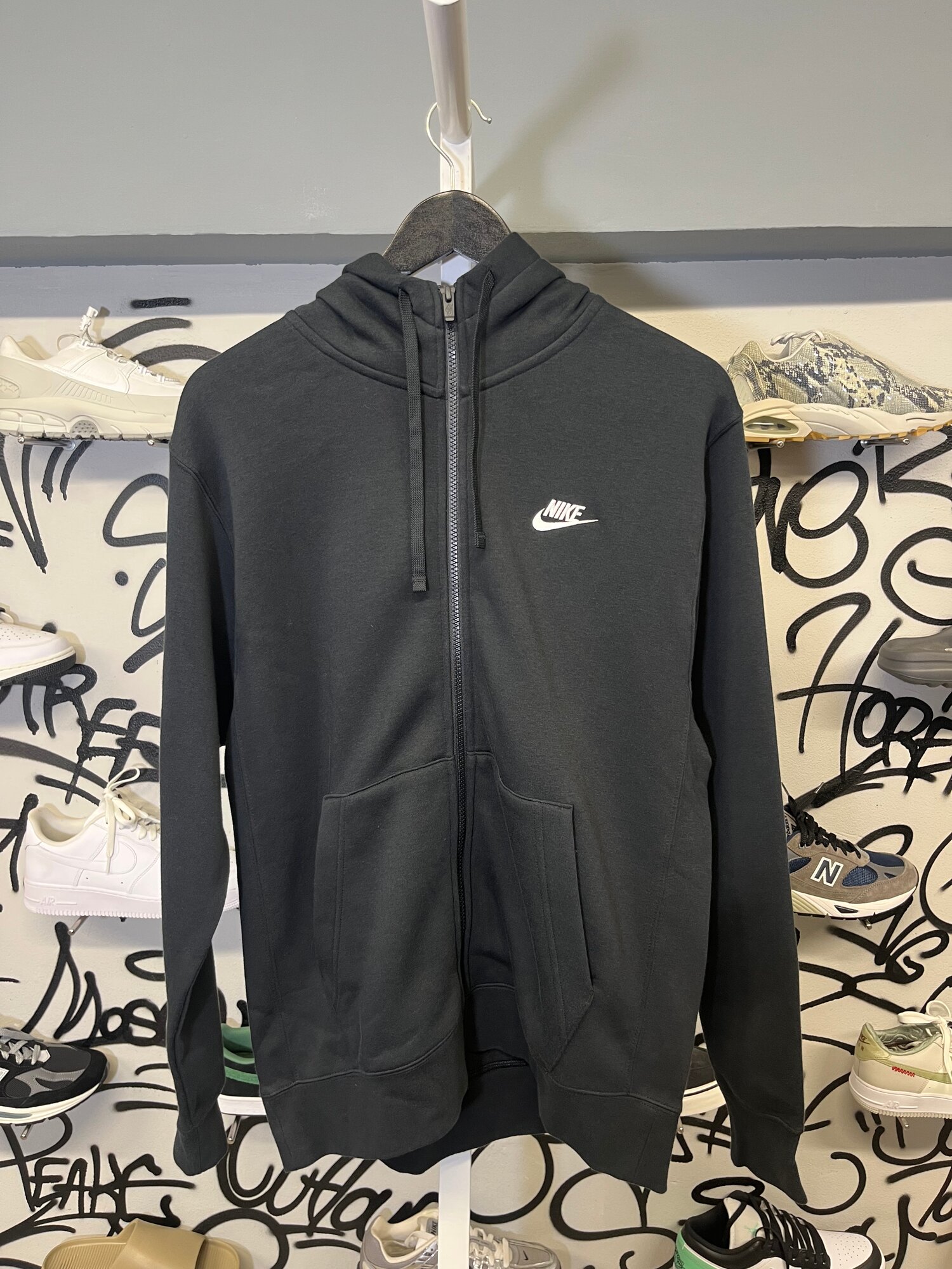 Худи NIKE SPORTSWEAR CLUB FLEECE ZIP HOODIE BLACK