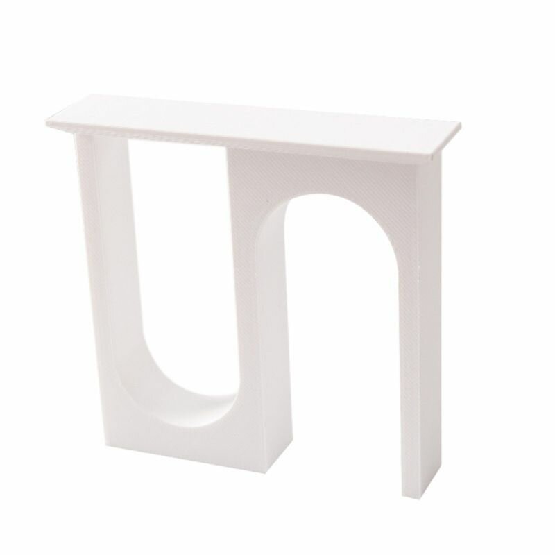 1:12 Миниатюры кукольного домика с арочным камином-Белый-Двойная арка