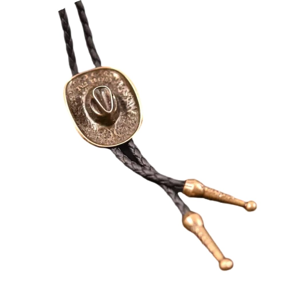 Подвеска-Цепочка Для Рубашки-Ковбойская Шляпа Бронзовая