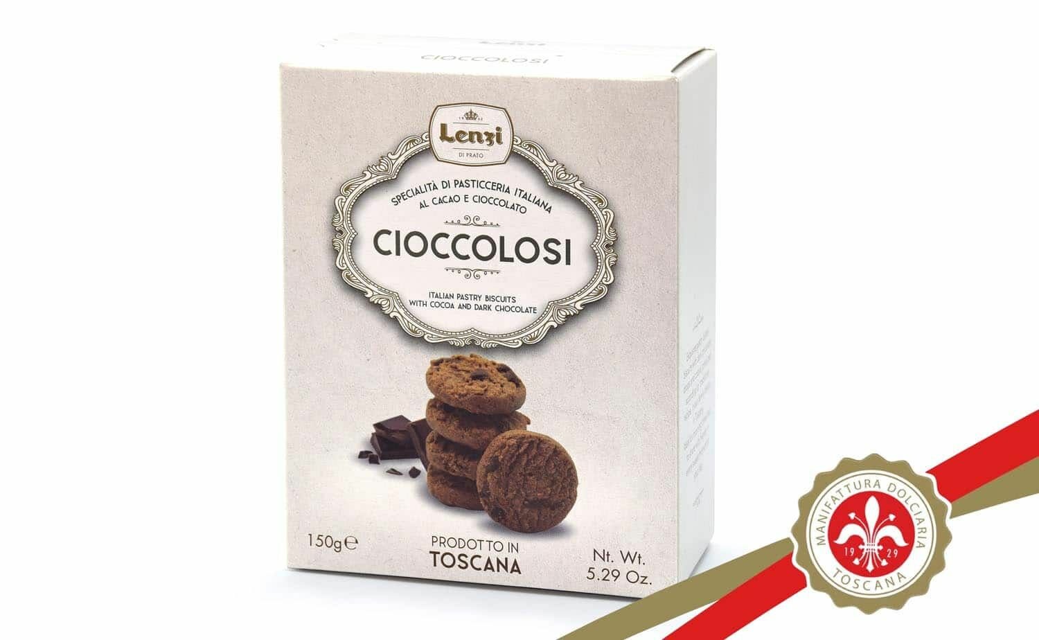 Печенье LENZI сдобное Какао и шоколад 150г (Италия)