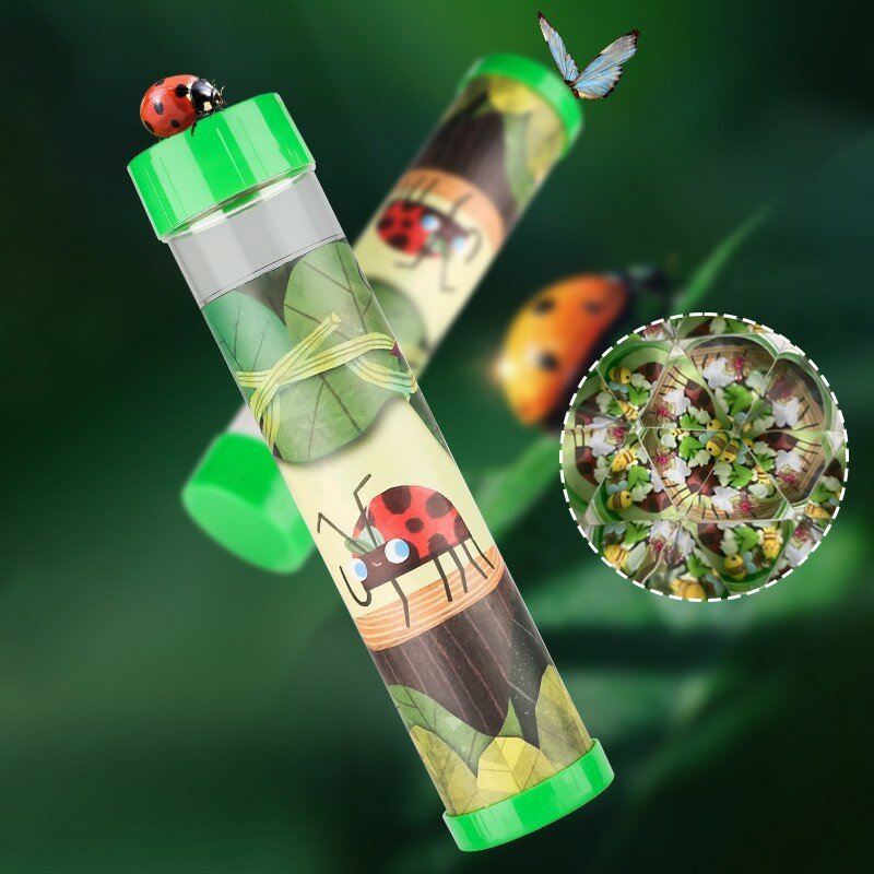 Волшебный калейдоскоп, образовательная научная игрушка для детей, трансформируемый мультяшный вращающийся калейдоскоп, DIY образовательная игрушка калейдоскоп