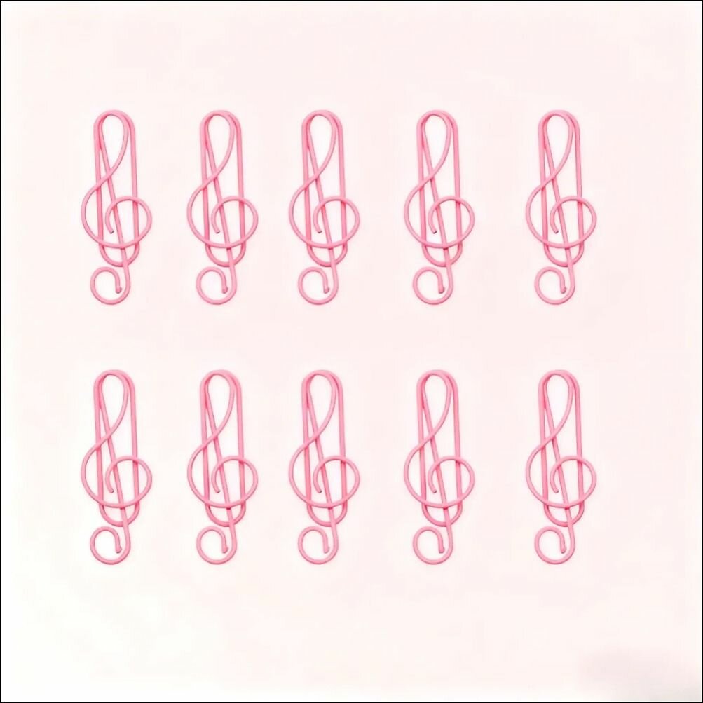 Скрепки в форме скрипичного ключа, 10 шт. / набор фигурных скрепок