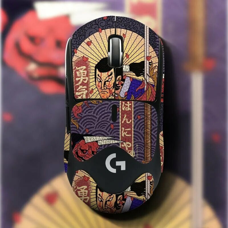 Грипсы для Logitech G Pro X Superlight и G Pro Wireless, GPW2 / Противоскользящие накладки и наклейки для игровой мыши(тематическая версия 2)
