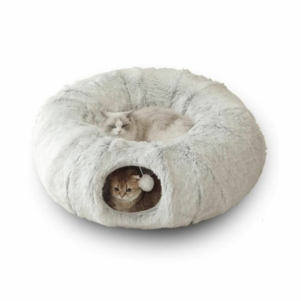 Кошачий домик-лежанка, Серый