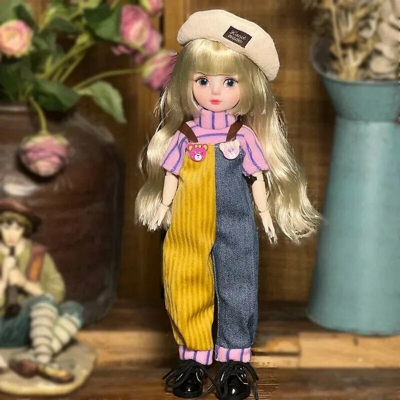 Укла Лори 30Cm, 6 часов Bhd полный набор, 20 суставов, макияж
