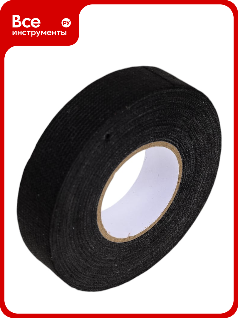 Изолента для жгутирования проводки AIRLINE 19 мм, 15 м, антискрип, на основе флиса ADFT003