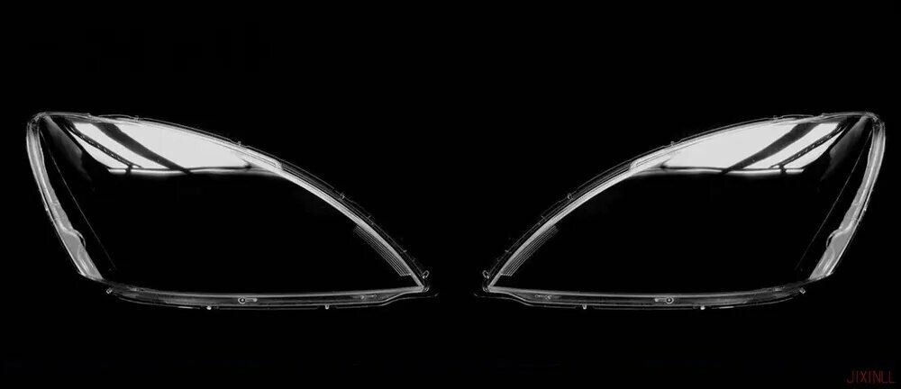 Стекло фары, арт. Продаются комплектом! Левое+правое Стёкла фар Mitsubishi Lancer 9 2003-2010, 2 шт.