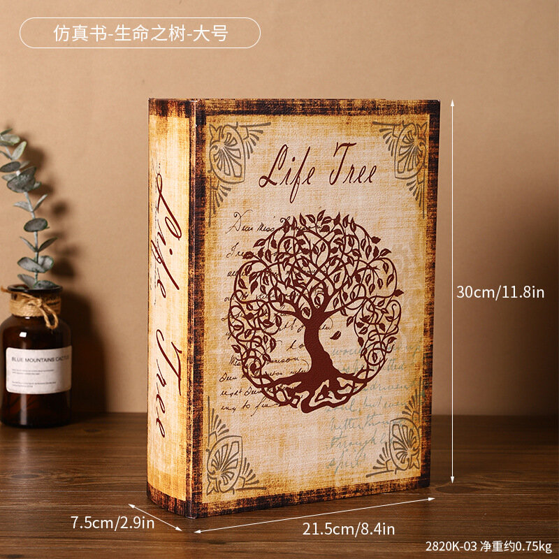 Имитация книги, модель книги для декора в кабинете, офисе, книжной полке, винтажная декоративная книга, реквизит для фотографии, ремесленная демонстрация