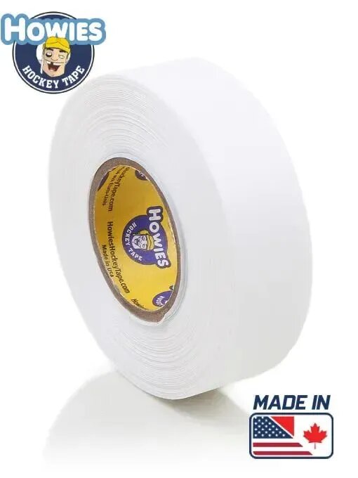 Лента для хоккейных клюшек, Howies Hockey, белая, 25 мм x 22.8 м