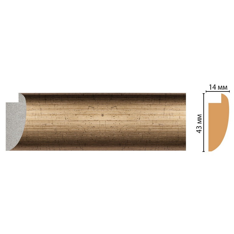 Багет Decomaster FM6-1 В43хШ14хД2850 мм / Декомастер.