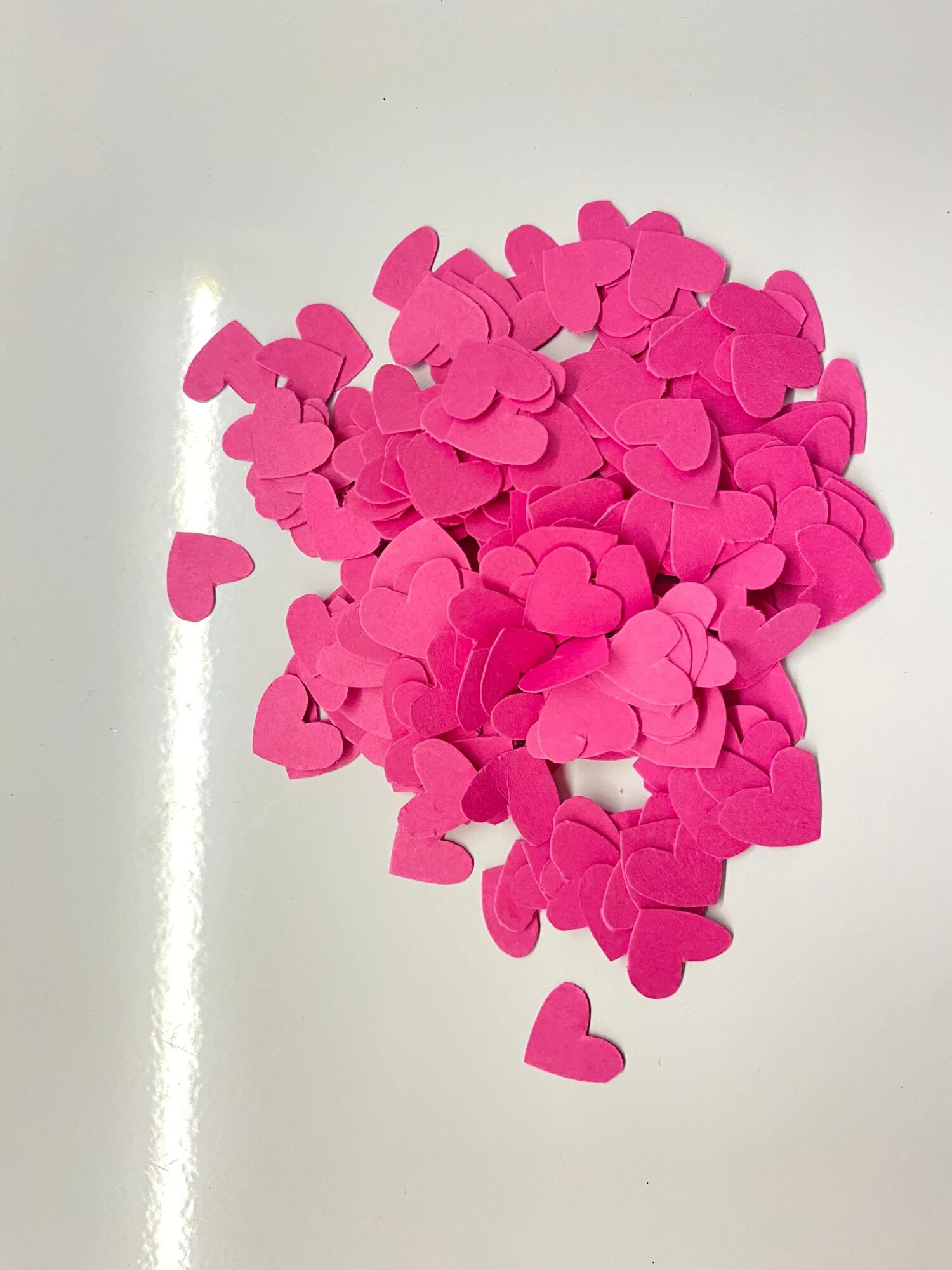 Сердечки-конфетти, наполнитель для пиньяты, картон, 1 см 50 г